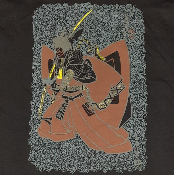 Vintage | Shirts | New 8s Kabuki Art Print Shirt Vintage Single Line Stitch Tee Japan Japanese ...